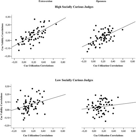 correlation between cue validity correlations and cue utilization