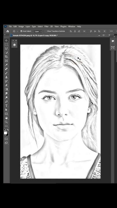 how to convert you image into a pencil sketch in photoshop photoshop