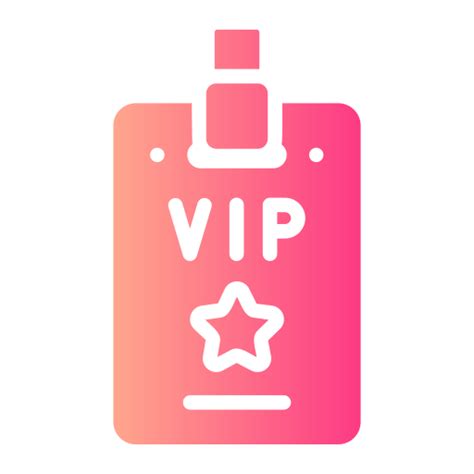 Vip Pass Generic Gradient Fill Icon Vip Pass Generic Gradient Fill Icon