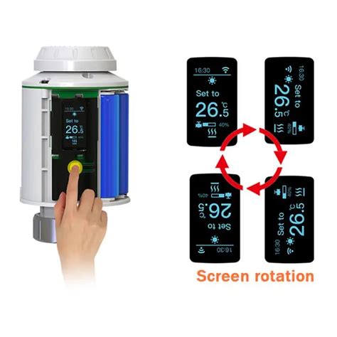 Wifi Smart Thermostat With Oled Display Application Voice Control Indoor Constant Temperature