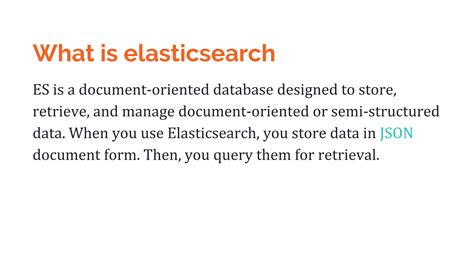 Introduction To Elasticsearch Ppt