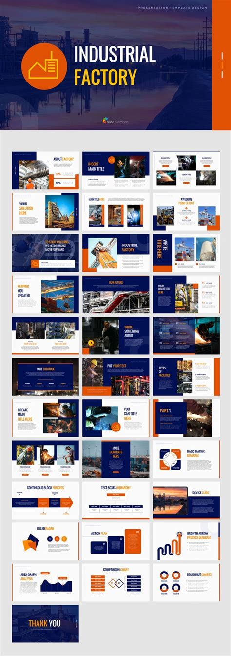 Industrial Factory Theme Ppt Template Slidemembers Business Plan