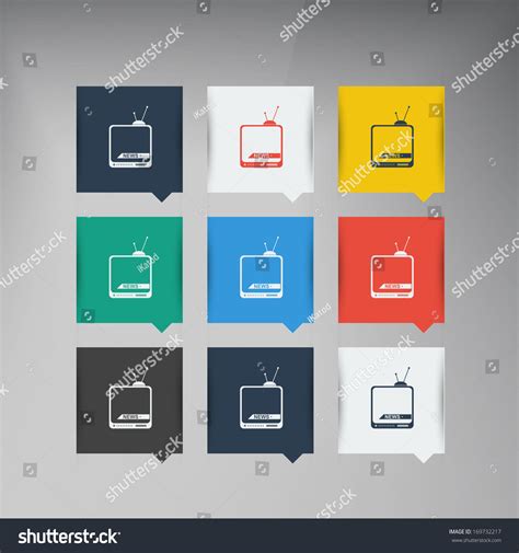 Vector Flat Ui Design Trend Set Vector De Stock Libre De Regalías