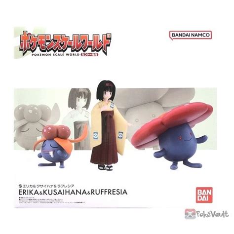 Pokemon Erika Gloom Vileplume Bandai Pokemon Scale World Kanto Region Figure Set
