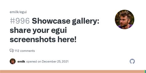 Showcase Gallery Share Your Egui Screenshots Here Issue Emilk Egui Github