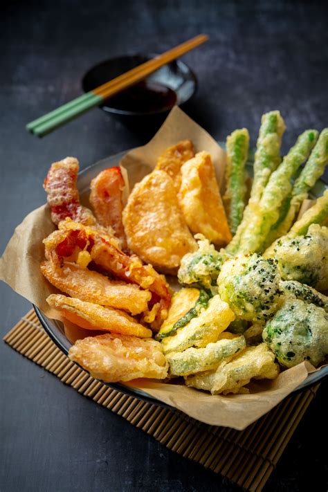 Vegetable Tempura With Ginger Ponzu Sauce Delizzious Food Recipe