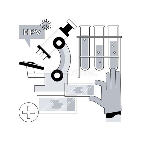 Hpv Test Abstract Concept Vector Illustration Stock Vector Illustration Of Monochromatic