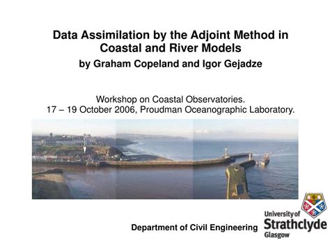 Ppt Data Assimilation By The Adjoint Method In Coastal And River Models Powerpoint