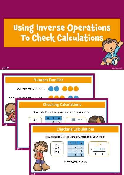 Using Inverse Operations To Check Calculations Year 3 Cgp Plus