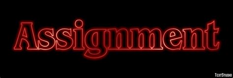 Assignment Text Effect And Logo Design Word