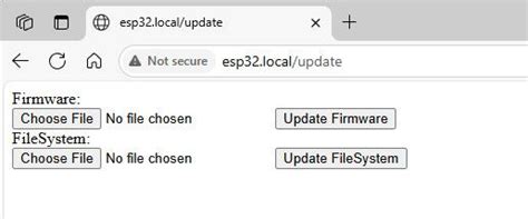 esp32 web updater update your code via the browser ota