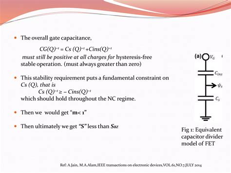 Negative Capacitance Fet Pptx