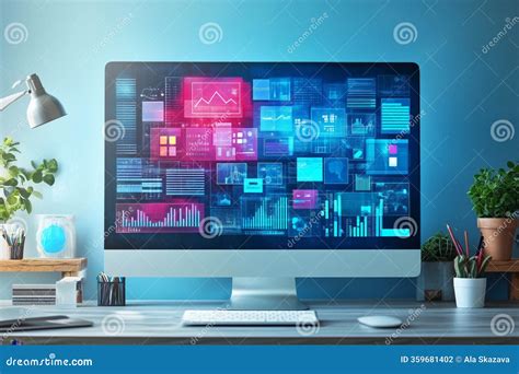 Visual Representation Of Evolving Data Analytics In A Modern Workspace
