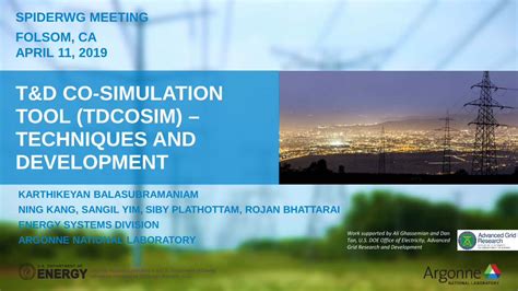 Pdf Tandd Co Simulation Tool Tdcosim Techniques And Planning