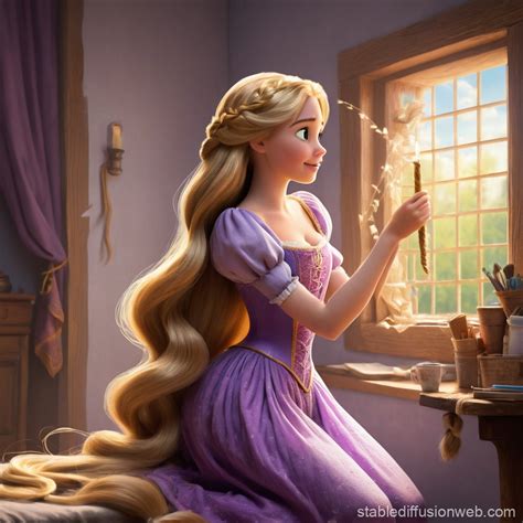 Rapunzel Portrait Stable Diffusion Online