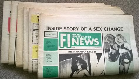 Female Impersonator News 1980s American Newspaper Format Magazine Six