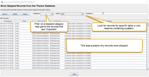 Show Skipped Reasons Capstorm Learning Center