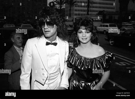 Eddie Van Halen And Valerie Bertinelli Circa 1980s Credit Ralph Dominguezmediapunch Stock