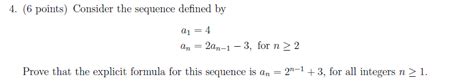 Solved 4 6 Points Consider The Sequence Defined By
