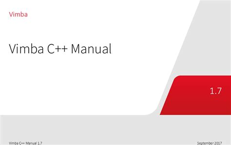 Vimba C Manual Cpp