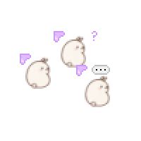 Cute Kawaii Purple Molang Cursors