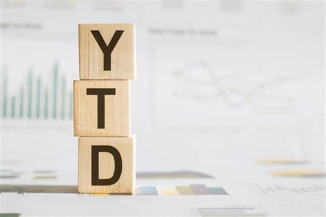 Premium Photo Ytd Year To Date Acronym Business Concept Background