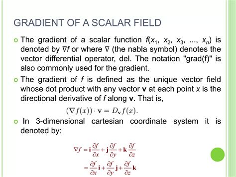 divergence curl gradient pptx