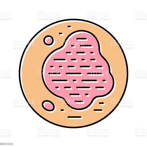 Psoriasis Skin Disease Color Icon Vector Illustration Stock