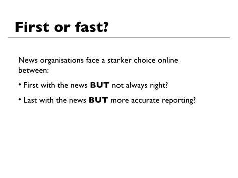speed vs accuracy in online journalism