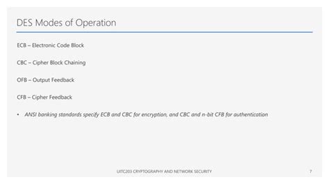 Data Encryption Standard Pptx
