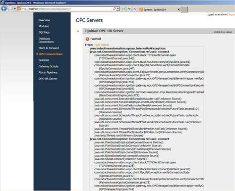 Ignition Opc Ua Server Faulted Version 763 Ignition Inductive Automation Forum