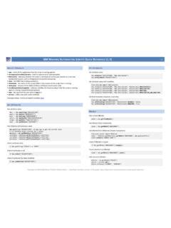 Maximo Automation Scripts Quick Reference Maximo Automation Scripts