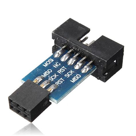 10 pin convert to standard 6 pin adapter board for atmel stk500 avrisp