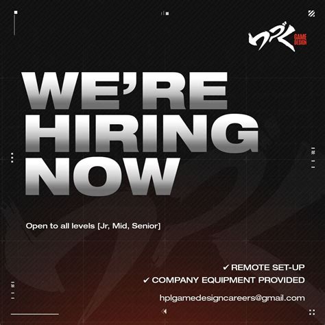 3dartist Hiring Gamedev 3dmodeling Remotework Joinus Hpl Game