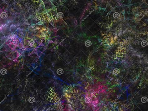 Abstract Fractal Intricate Poster Visual Sharp Twirl Template Design