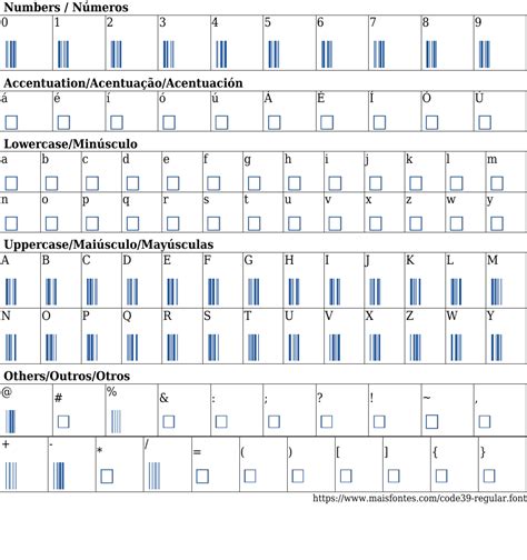 Code39 Regular Free Font Download Maisfontes