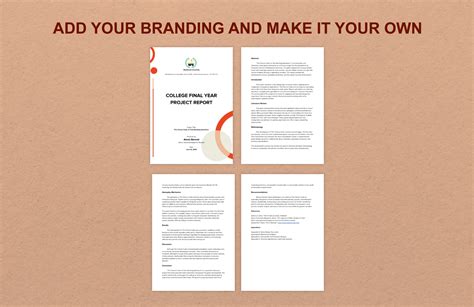 College Final Year Project Report Template In Word PDF Google Docs Download Template Net College Final Year Project Report Template In Word PDF Google Docs Download Template Net