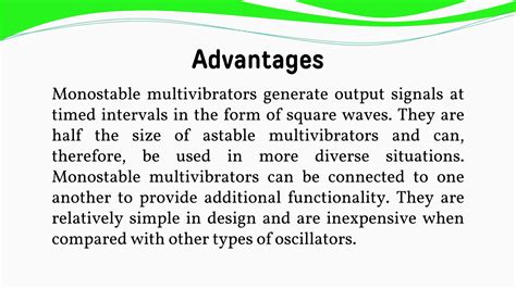 multivibrator and its types defination and usges pptx