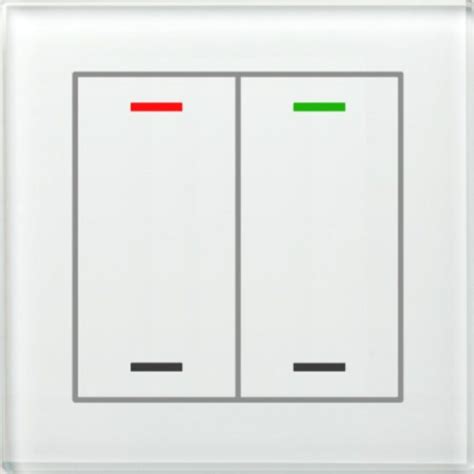 Glass Push Button Ii Lite 2 Fold Rgbw White Elek