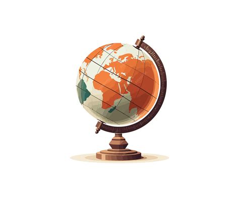 Premium Vector Retro Globe Vector Illustration Design