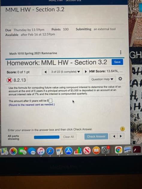 Solved Use The Formula For Computing Future Value Using
