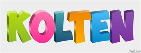 Kolten Multi Color For The New Year Text Effect Generator