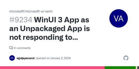 Winui 3 App As An Unpackaged App Is Not Responding To Window Size Set