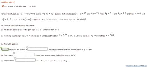 Solved Consider The Hypothesis Test H 0 Mu 1 Mu 2 Against
