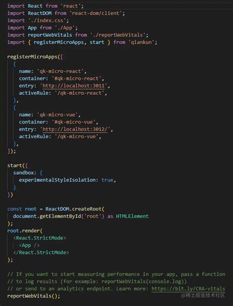 微前端之qiankun 分别引入两种子应用 React Andand Vue Vite 掘金