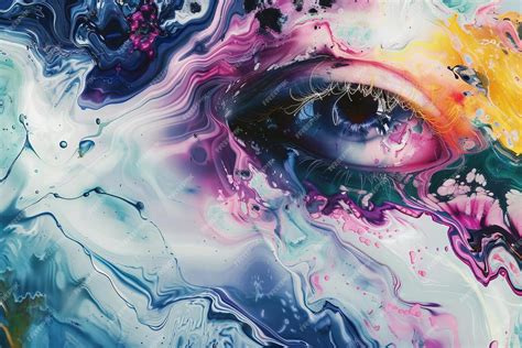 premium photo a digital artist creating abstract art from big data using ai algorithms to