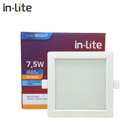 Jual Inds S Square Kotak Watt Led Slim Downlight In Lite Original Shopee Indonesia