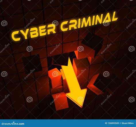 Cybercriminal Internet Hack Or Breach 3d Rendering Stock Illustration Illustration Of Attack