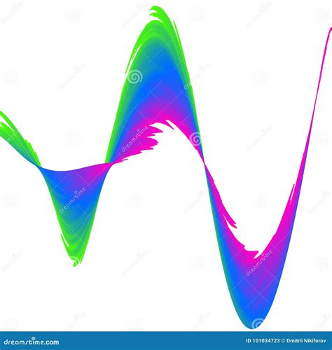 Abstract Colorful Rainbow Wave Background Vector Illustration Stock