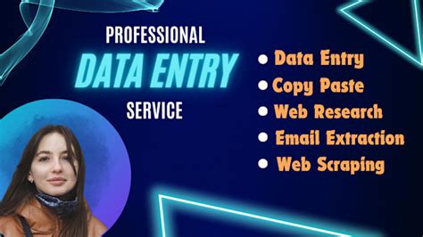 Do Data Entry Web Research Excel Admin Support Work Email Copy